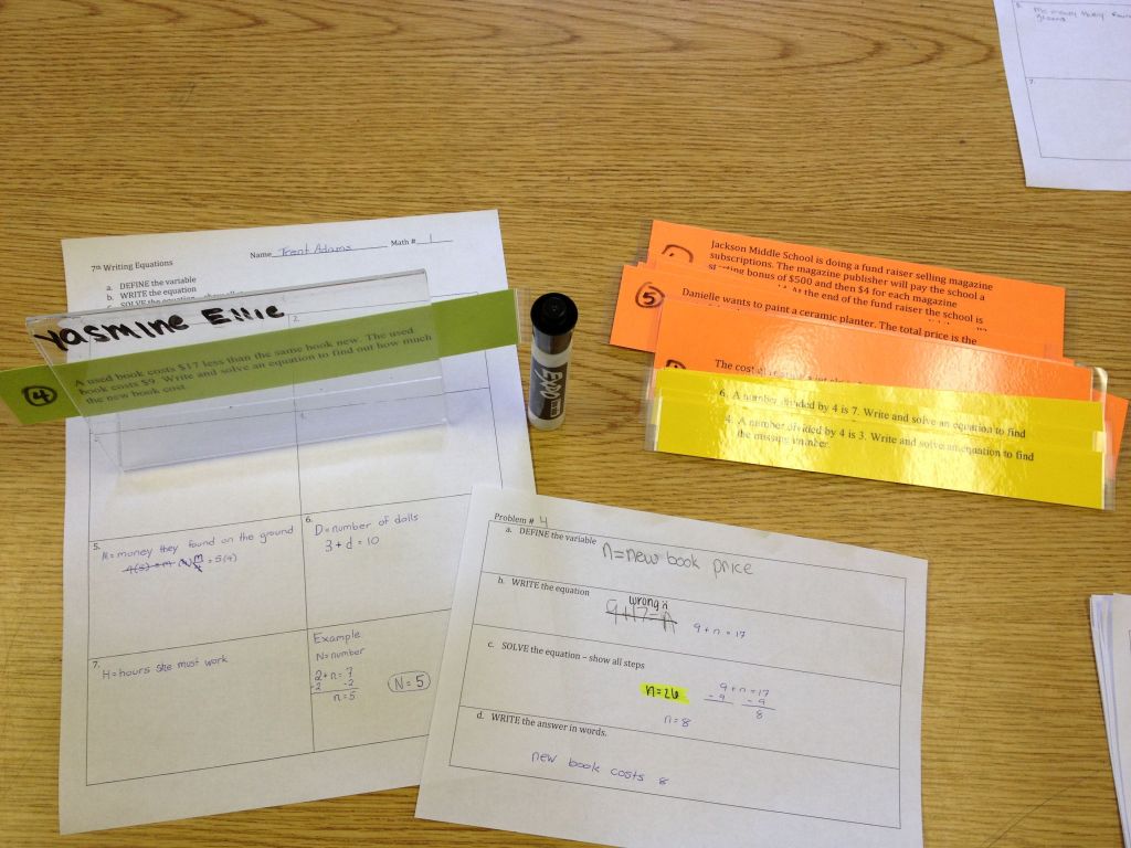 Writing Word Problem Equations – Help! | I Speak Math