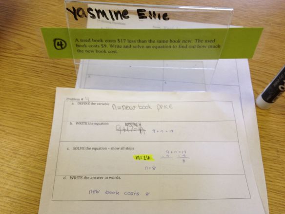 Writing Word Problem Equations – Help! | I Speak Math