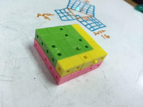 Discovering the Pythagorean Theorem with cm Cubes | I Speak Math