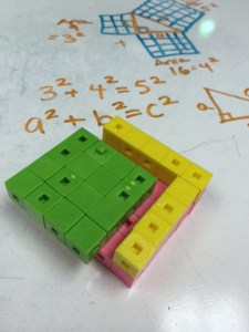 Discovering the Pythagorean Theorem with cm Cubes | I Speak Math