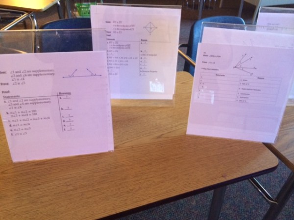 Proof Stations – Geometry | I Speak Math