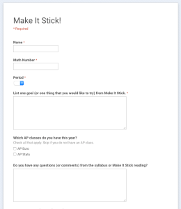 First Day with Make It Stick, Jo Boaler, and Plickers | I Speak Math