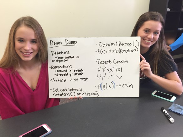Functions Unit – Whiteboarding Brain Dumps for “One Sheet” Test Study ...
