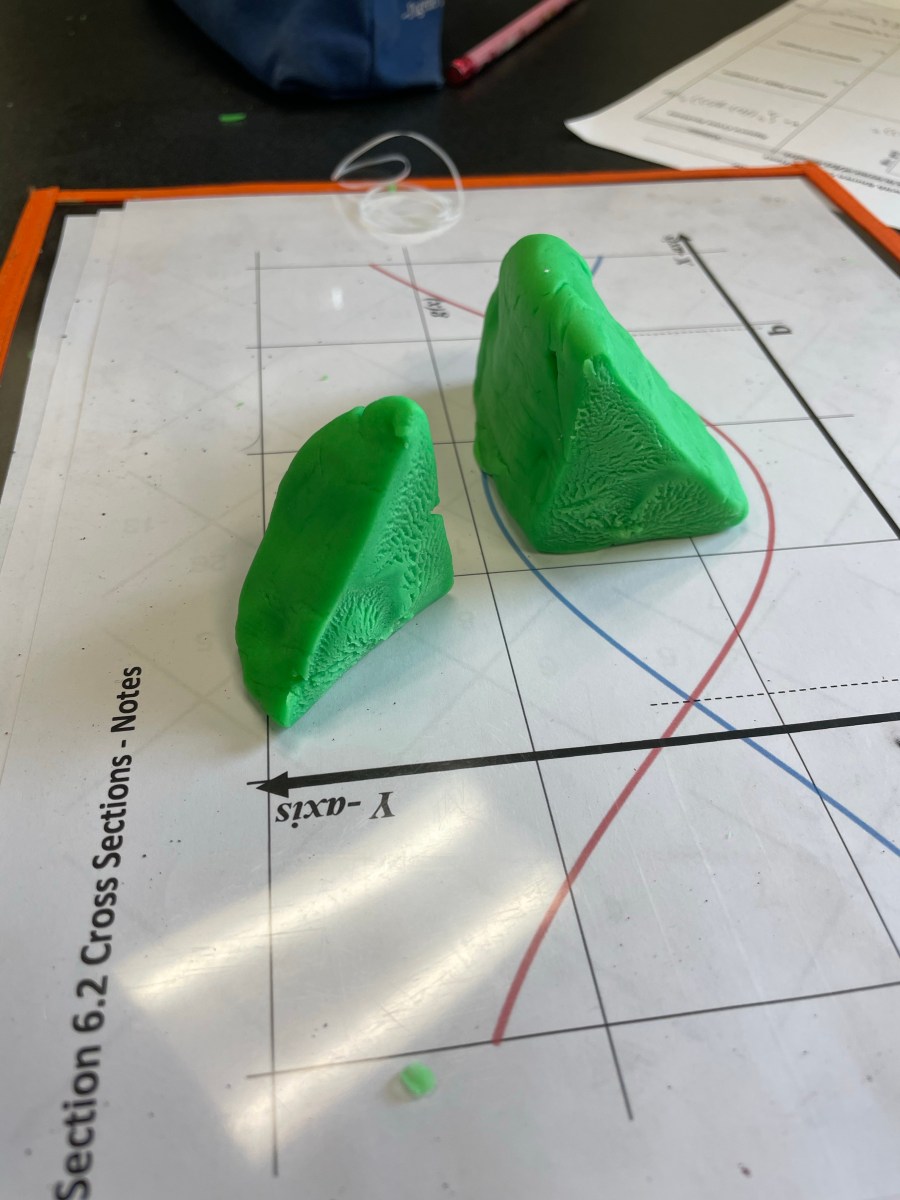 Discovering Volumes of Known Cross Sections Using Play-Doh | I Speak Math